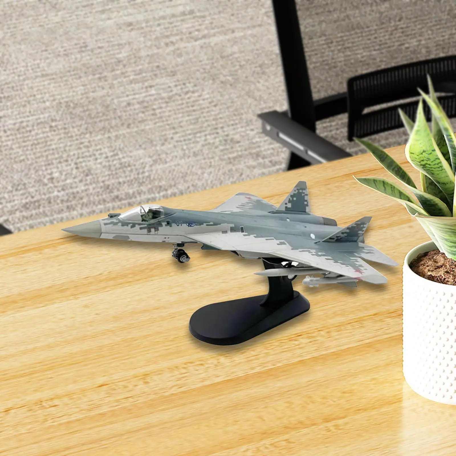 1-72-SU-57-Diecast-Fighter-Model-Attack-Fighter-Plane-Model-with-Base ...