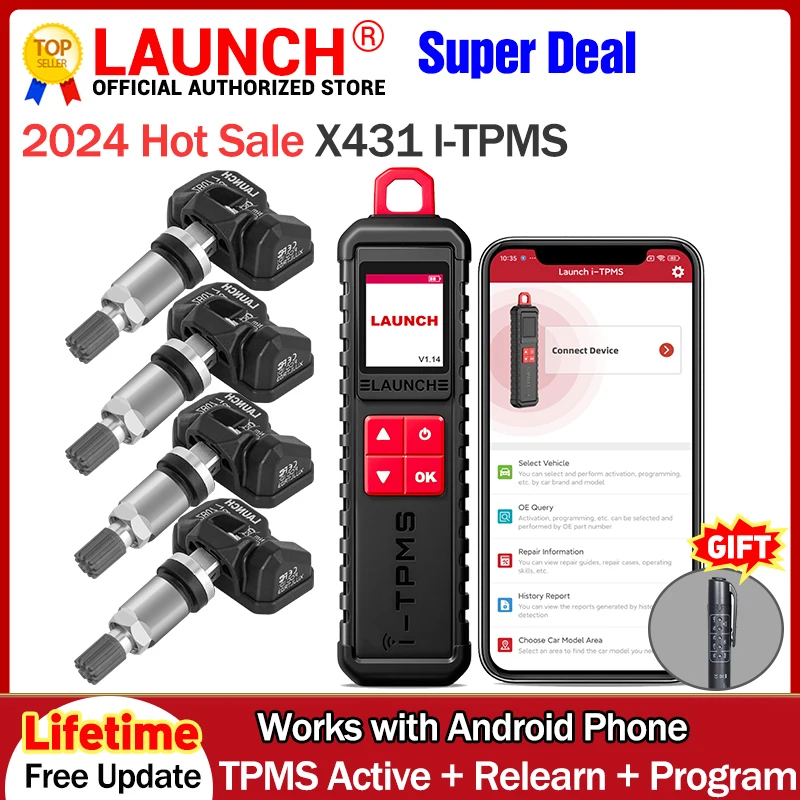 LAUNCH-X431-I-TPMS-Automotive-Tire-Sensor-Activator-Programming ...