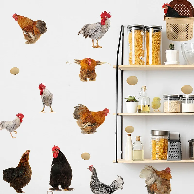 Papel Pintado De Gallo Para Gabinetes De Cocina Papel Pintado