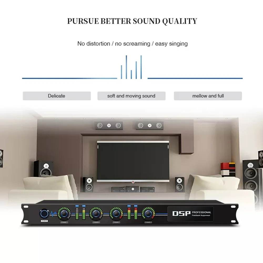 ShennDare-FBX440-Professional-Microphone-Feedback-Suppressor-Automatic ...