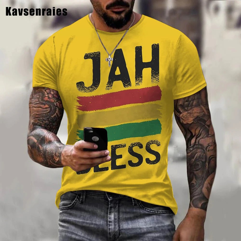 3D-Jah-Bless-Printed-Men-T-Shirt-Casual-Cool-Men-Women-Reggae-Music-Bob ...