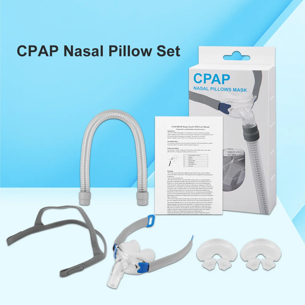 Cpap Nasal Pillows Mask Universal Sleep Apnea Nasal Mask With Headgear ...