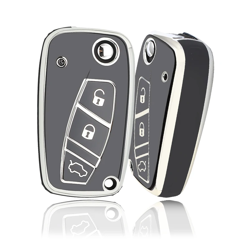 NEW TPU Car Remote Key Case Cover For Fiat Panda Stilo Punto Doblo ...