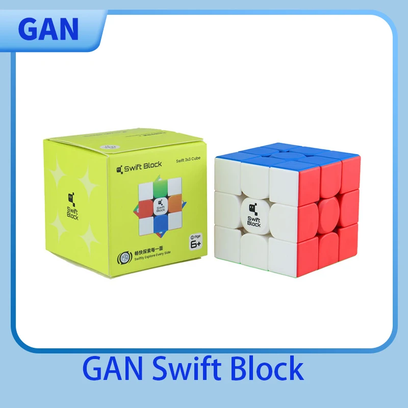 GAN-Swift-Block-355-S-3x3-Magnetic-Magic-Speed-Cube-Gan-355S-Stickerless-Professional-Fidget ...