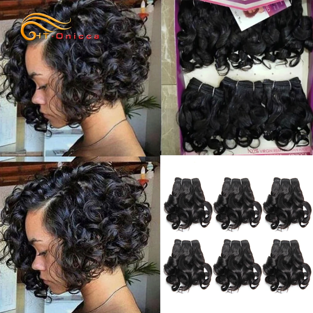 Curly Human Hair Bundles 100% Human Hair Bundles Brazilian Hair Weave ...