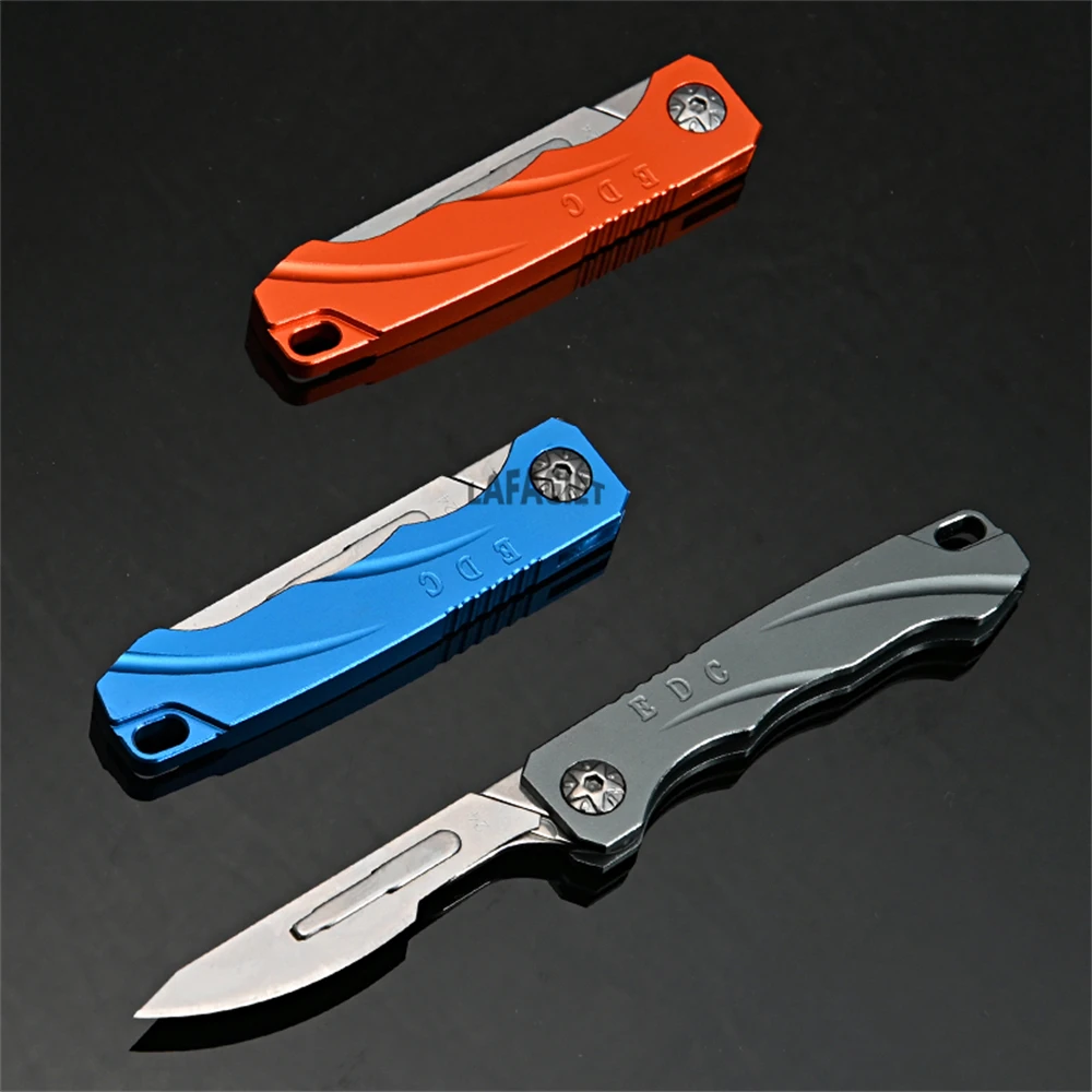 Mini-Folding-Knife-Replaceable-Blade-Sharp-Cutting-Paper-Carving-Art ...