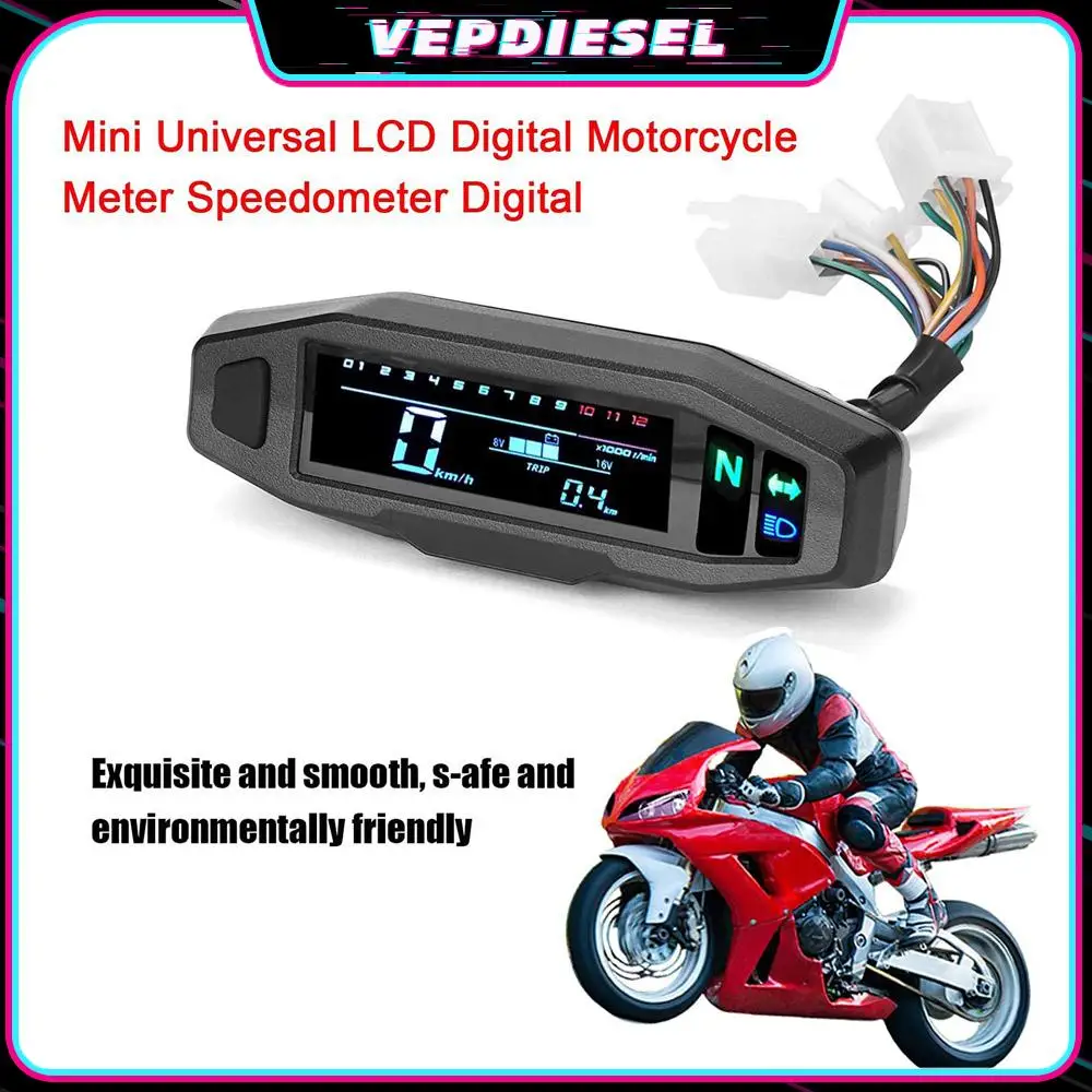 Universal-Motorcycle-Digital-Tachometer-Odometer-RPM-Fuel-Injection ...