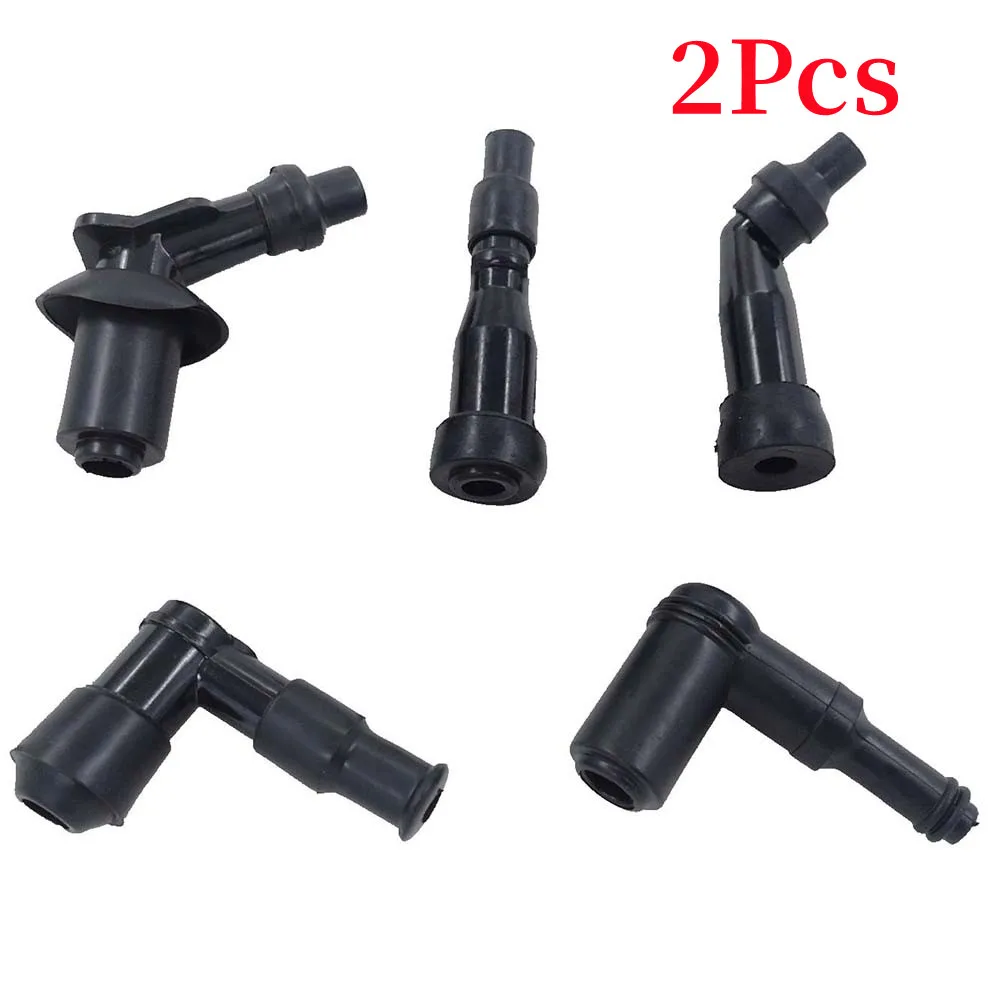 2Pcs-Universal-Motorcycle-Ignition-Spark-Plug-Cap-Moped-Scooter-Dirt ...