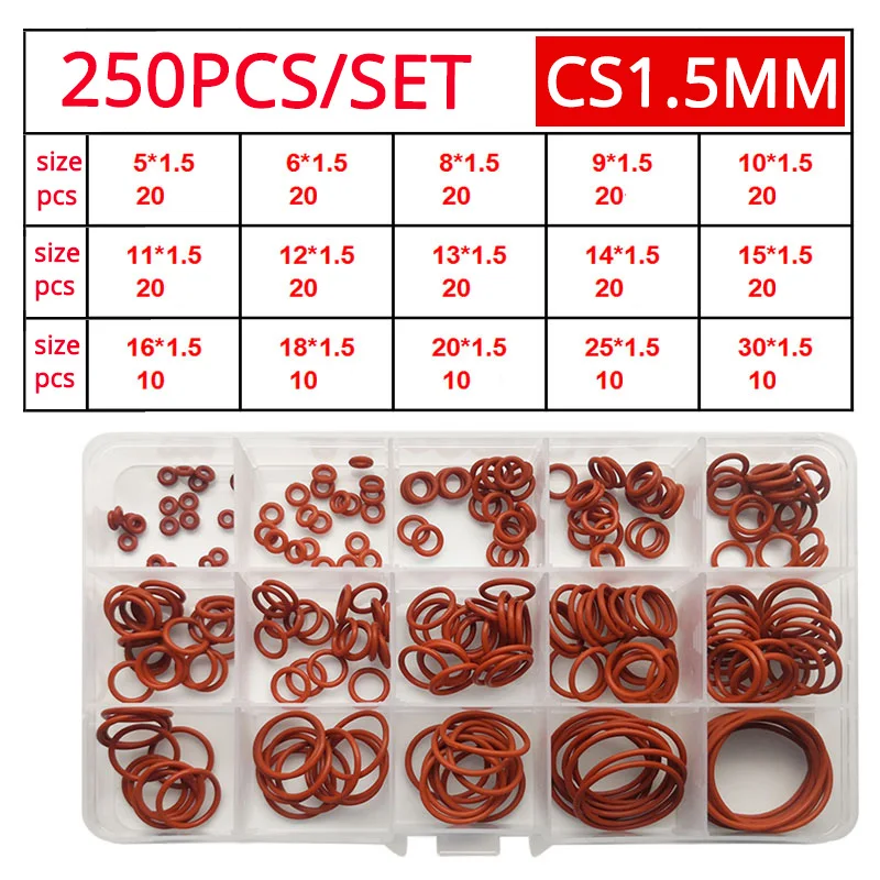 Silicone-O-Ring-Sealing-Oring-Waterproof-Gaskets-O-ring-Oil-Resistant ...