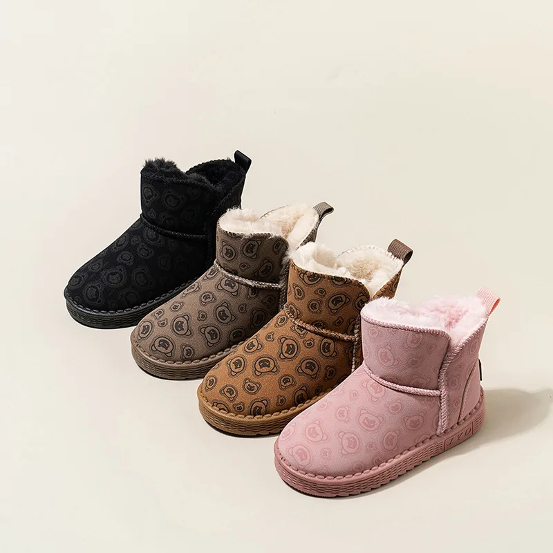 Botas-de-invierno-para-ni-as-Uggs-2024-gruesas-con-forro-polar-para-ni ...