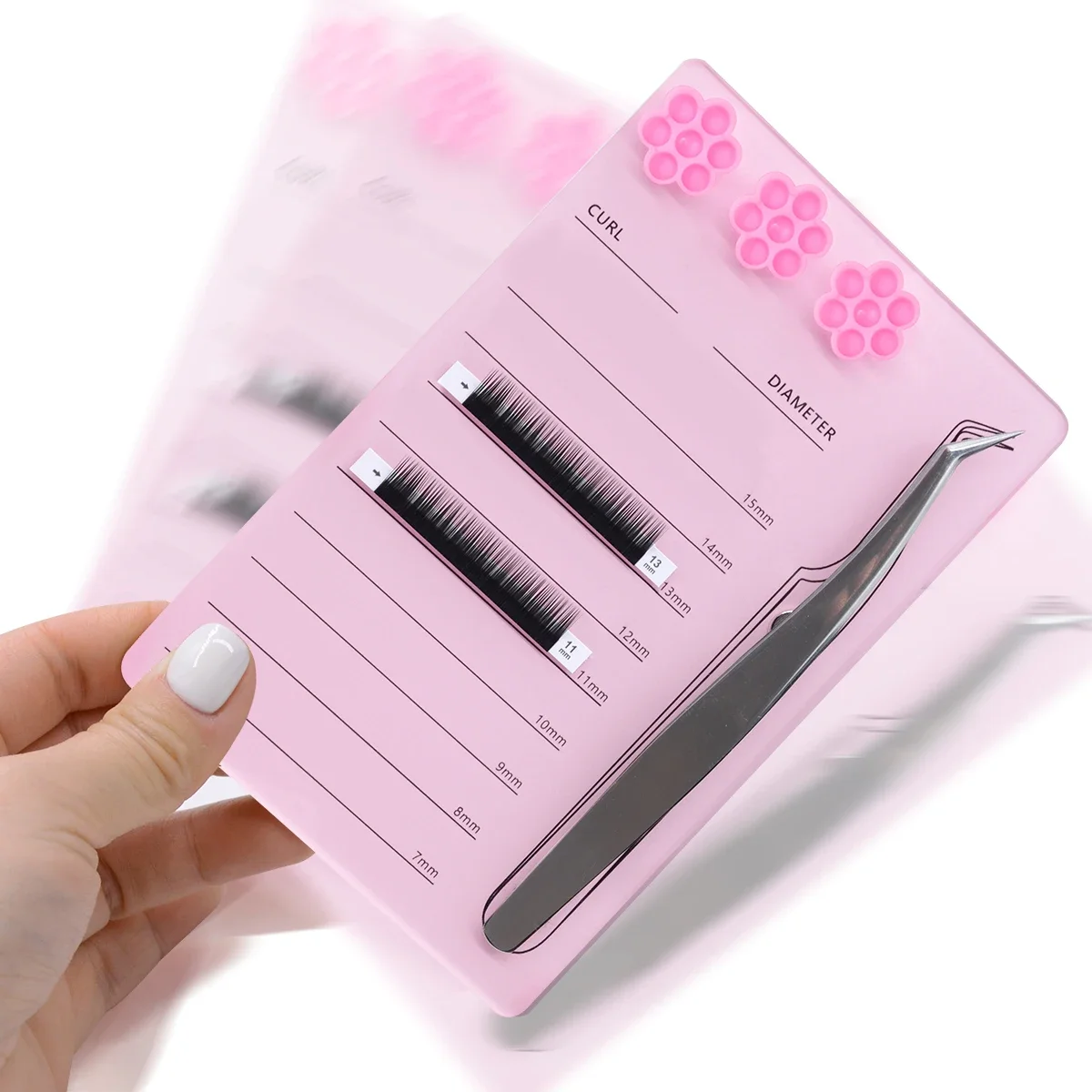Eyelash Extension Scale Holder Wholesale Magnetic Acrylic Lash Board ...