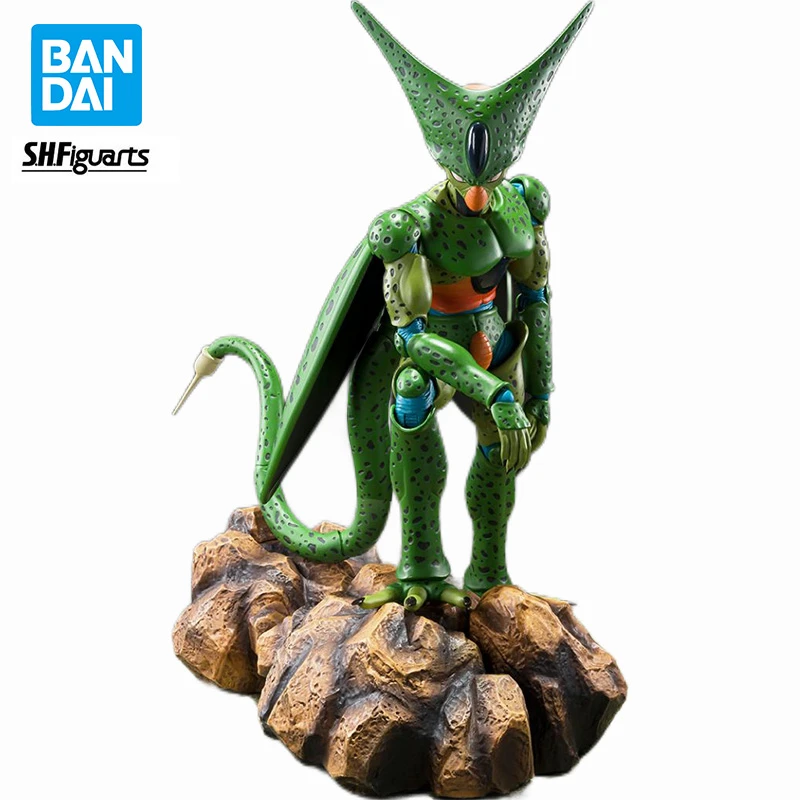 Original 17cm Bandai S.h.figuarts Shf Cell First Form Dragon Ball Anime ...