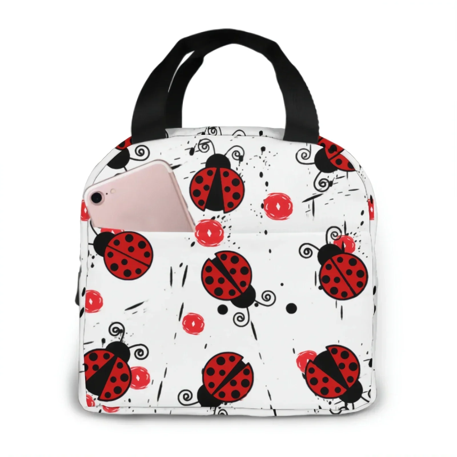 Love-Bugs-Red-Insulated-Lunch-Bag-lunch-box-containers-for-Women-Men ...