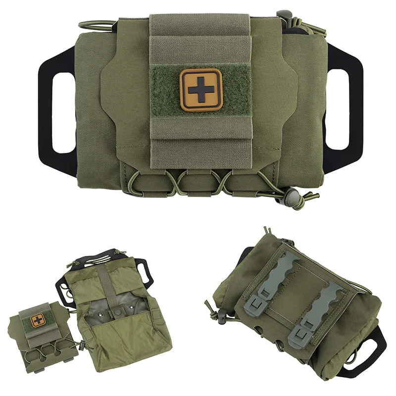 Tactical Molle Rapid Deployment IFAK Pouch Kits Survival First Aid Kit Bag EDC Pouch Outdoor ...