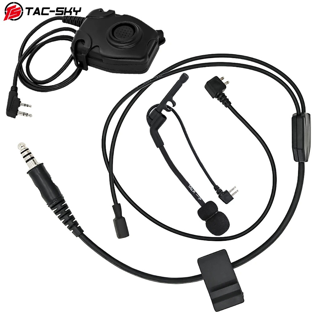 TAC SKY Y line kit with U94 PTT or PELTOR PTT and Comtac headset ...