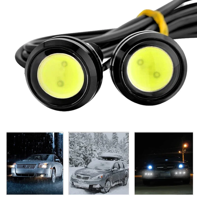 2-PCS-Car-LED-Signal-Bulb-Daytime-Running-Eagle-Eye-Lights-COB-12V ...