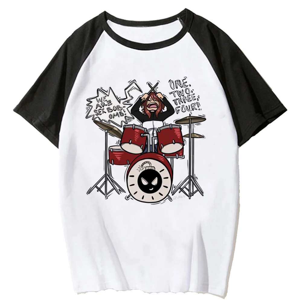 Scott Pilgrim top women comic designer harajuku t shirt girl streetwear ...
