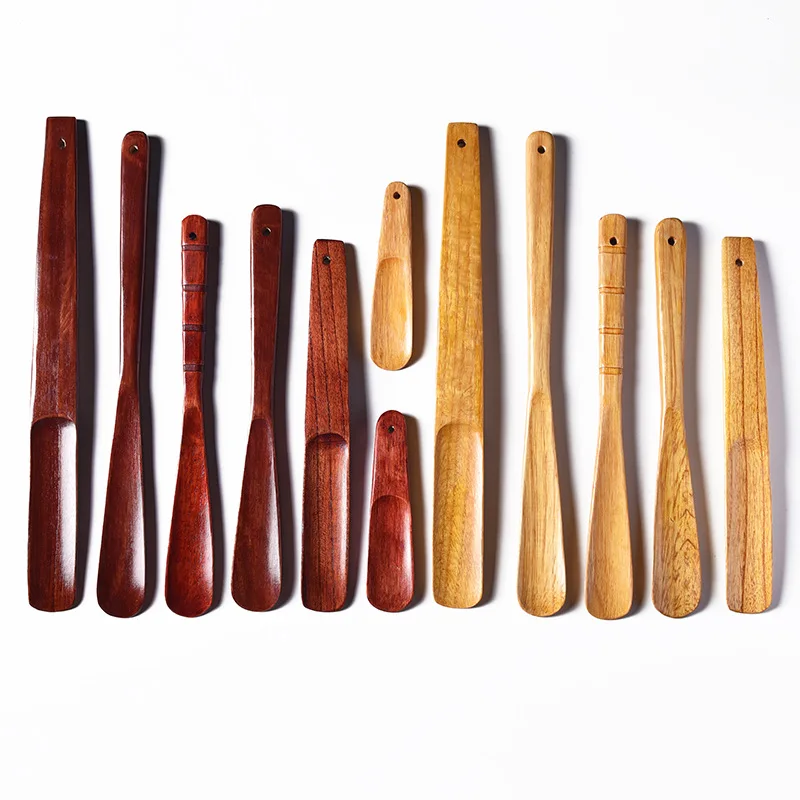 Advanced Solid wood Shoe horns 16-40cm Short handle Shoehorn pregnant ...
