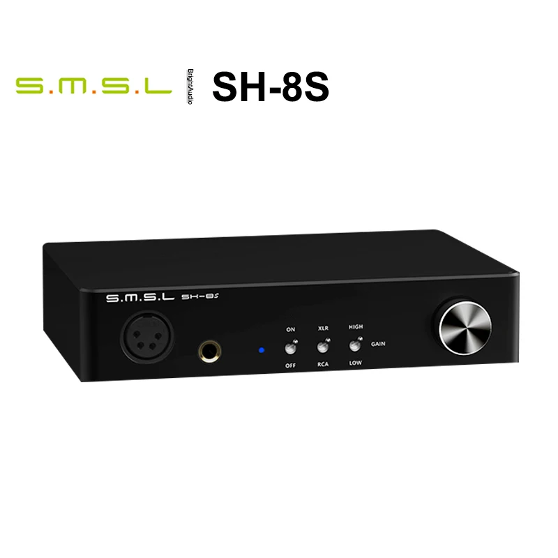 SMSL SH-8S Hi-Res HIFI Headphone Amplifier 6.35mm RCA XLR Balanced ...