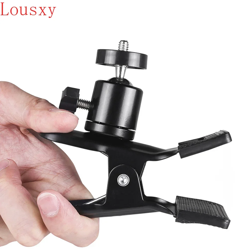 Metal-Camera-Clip-Clamp-Flash-Holder-Mount-with-360-Swivel-Photography ...