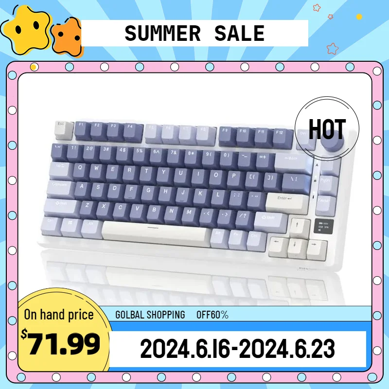 RK-ROYAL-KLUDGE-M75-Gasket-Mechanical-Keyboard-2-4G-Wireless-Bluetooth ...