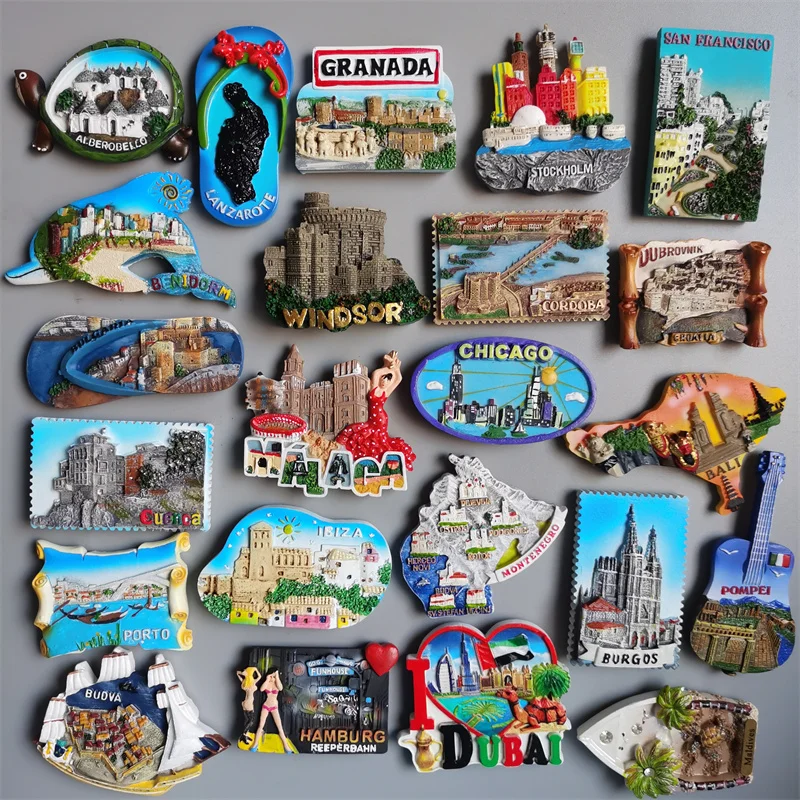Fridge-Magnets-Spain-Hamburg-Germany-Croatia-Montenegro-Sweden-Bali ...