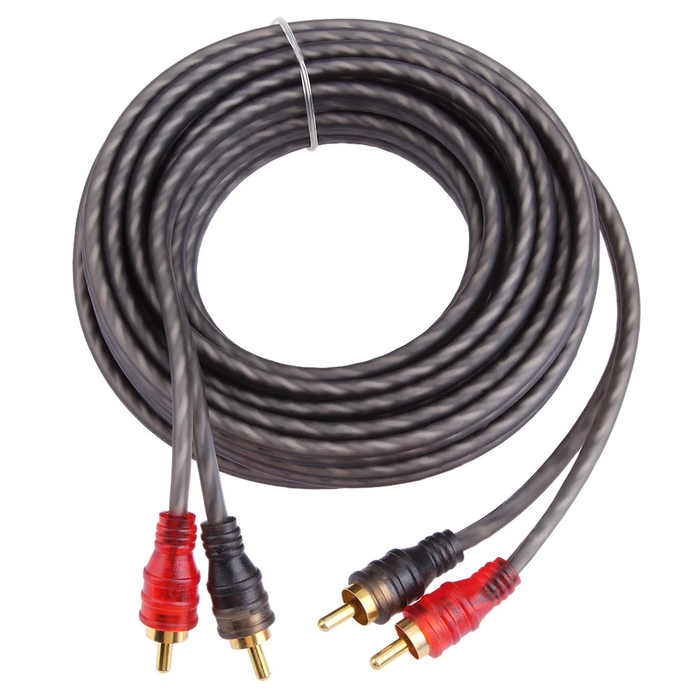 Car-Stereo-Amplifier-Audio-Cable-2-Male-To-2-Male-RCA-Cable-Universal ...