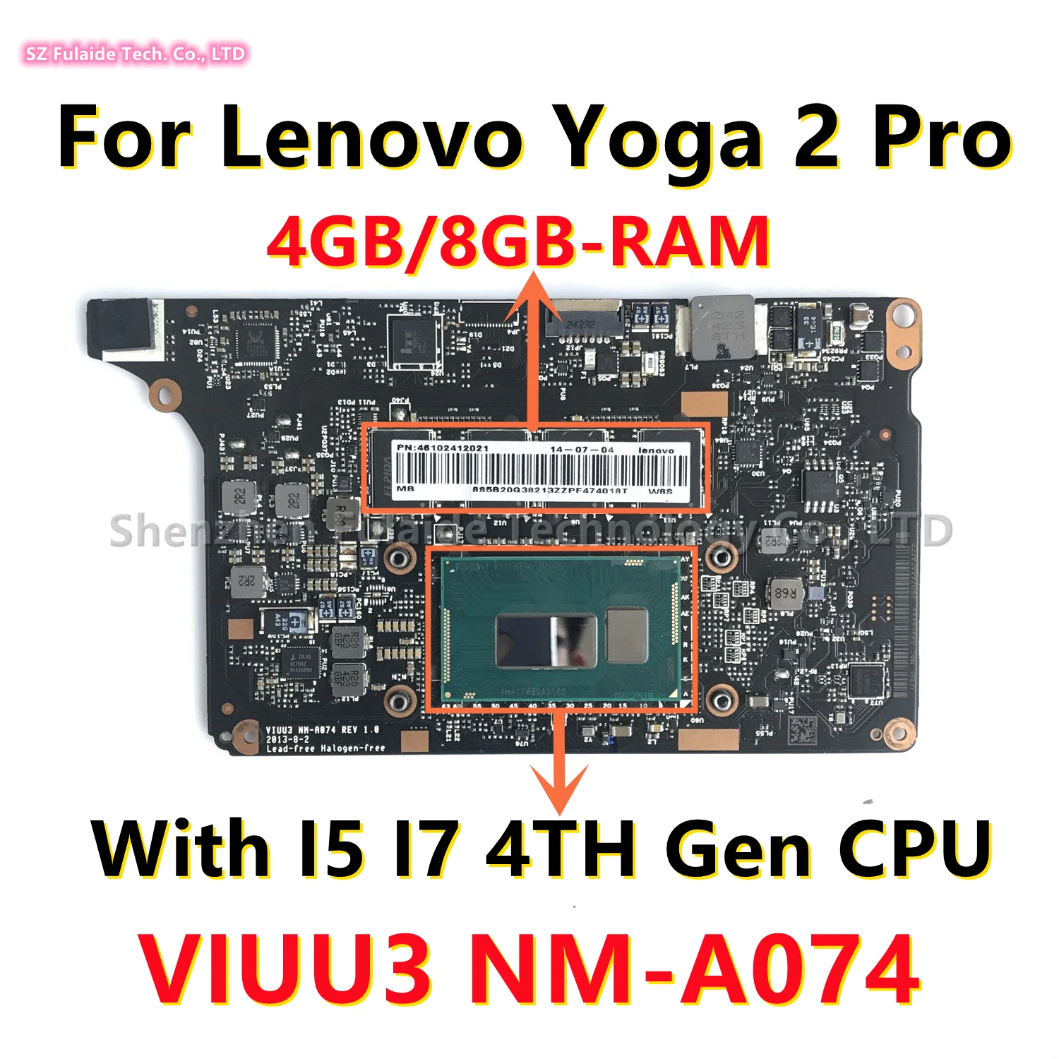 VIUU3-placa-base-de-ordenador-port-til-con-CPU-I5-I7-de-4-generaci-n ...