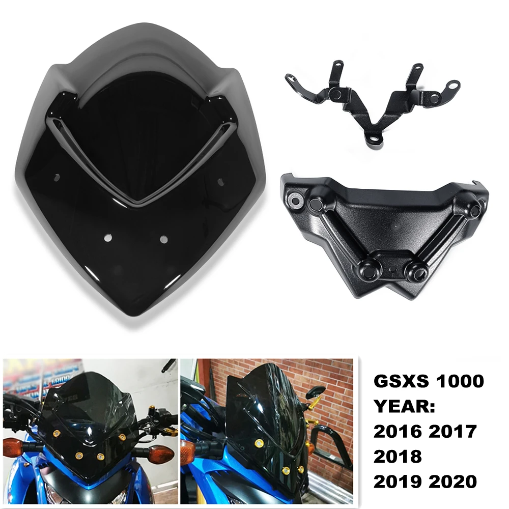 GSX-S1000-GSXS1000-Windscreen-Windshield-Shield-Screen-with-Bracket ...