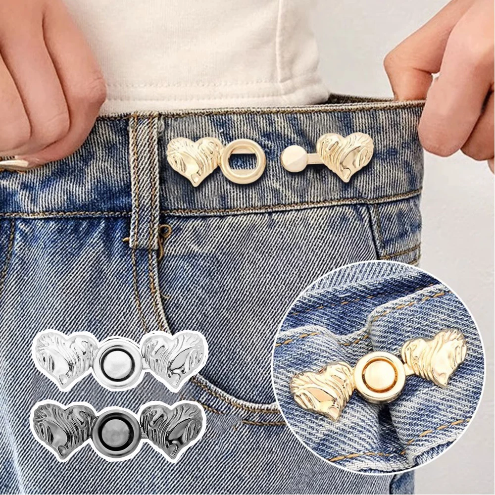 1pc Waist Buckle Button Clasps Sewing Tighten Waistband Adjustable ...