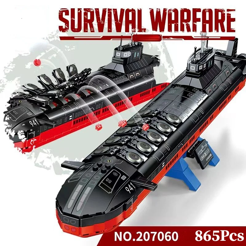 Compatible-con-Lego-submarino-militar-Nuclear-Barcos-navales-bloques-de ...
