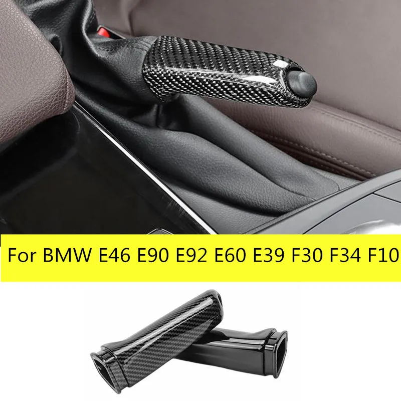1pc-For-BMW-E46-E90-E92-F30-F32-F80-Brake-Handle-Cover-Carbon-Fiber ...