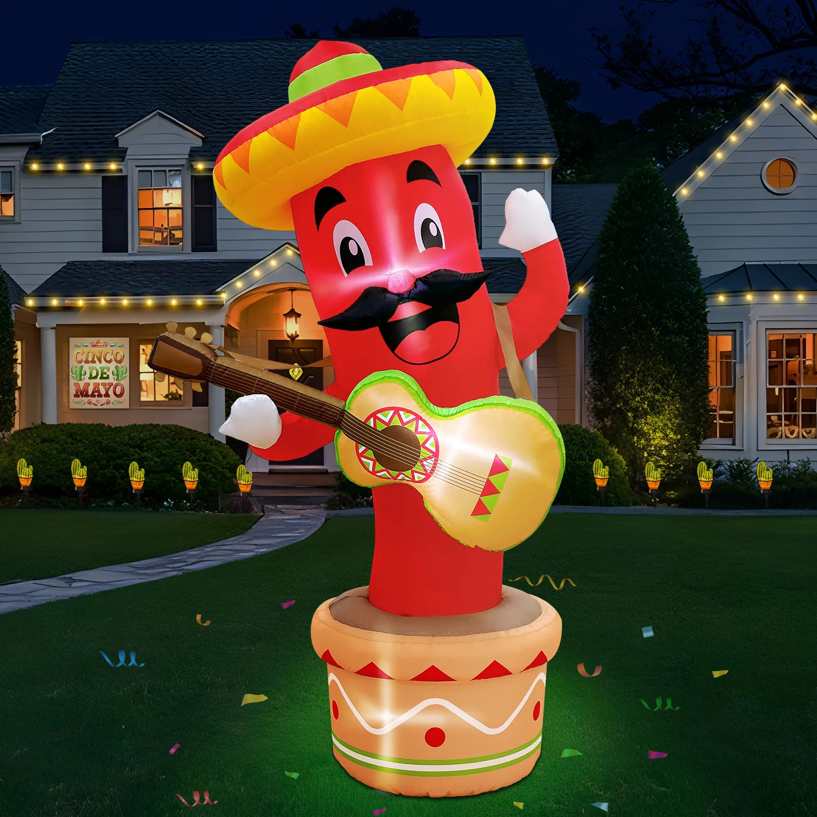 6FT-Cinco-De-Mayo-Inflatables-Chili-Mexican-Party-Decorations-Blow-Up ...