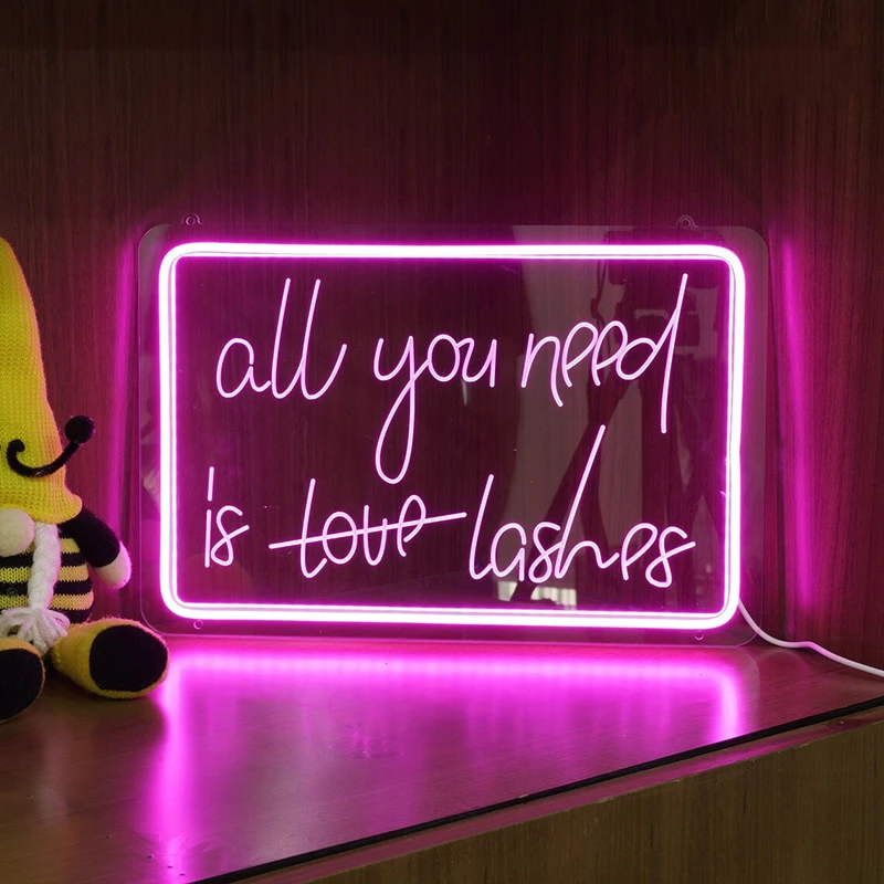 Beauty Salon Neon Lights Custom Neon Sign Nails Lashes Neon Led Lights ...