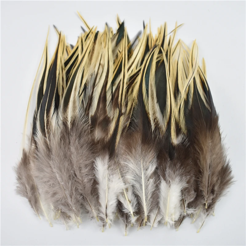 20Pcs Rare Natural Chicken Pheasant Feathers Plumes Fly Tying Materials ...