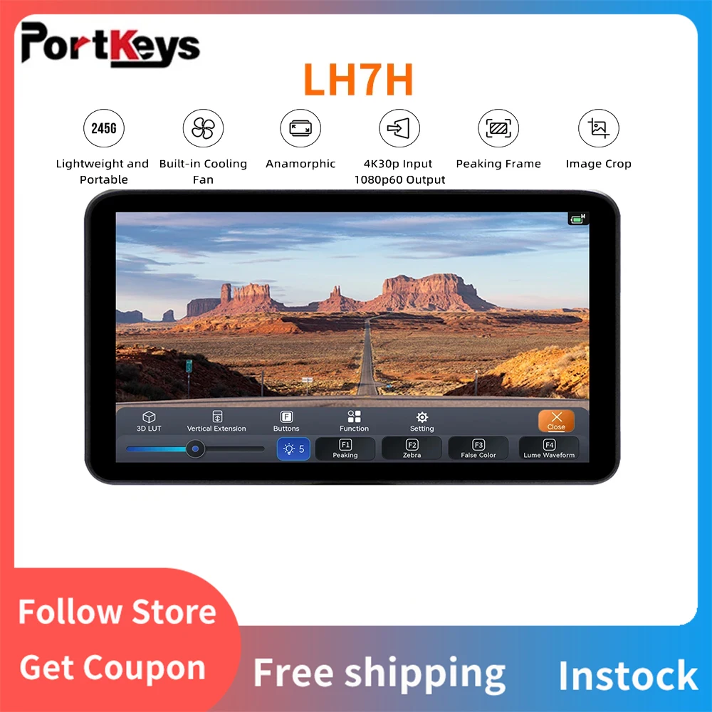 Portkeys-LH7H-7Inch-4K-With-3D-Lut-HDMI-Output-1000nit-High-Brightness ...