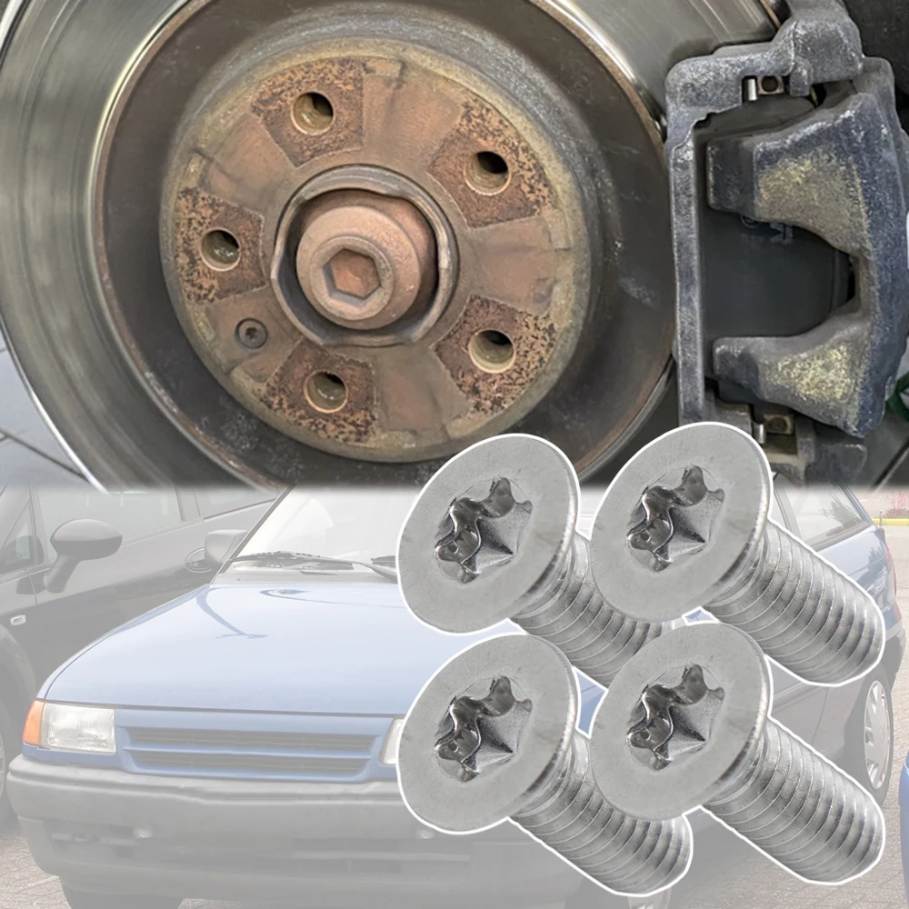 4Pcs-Front-Rear-Brake-Disc-Retaining-Screw-Countersunk-Bolt-For-Opel ...