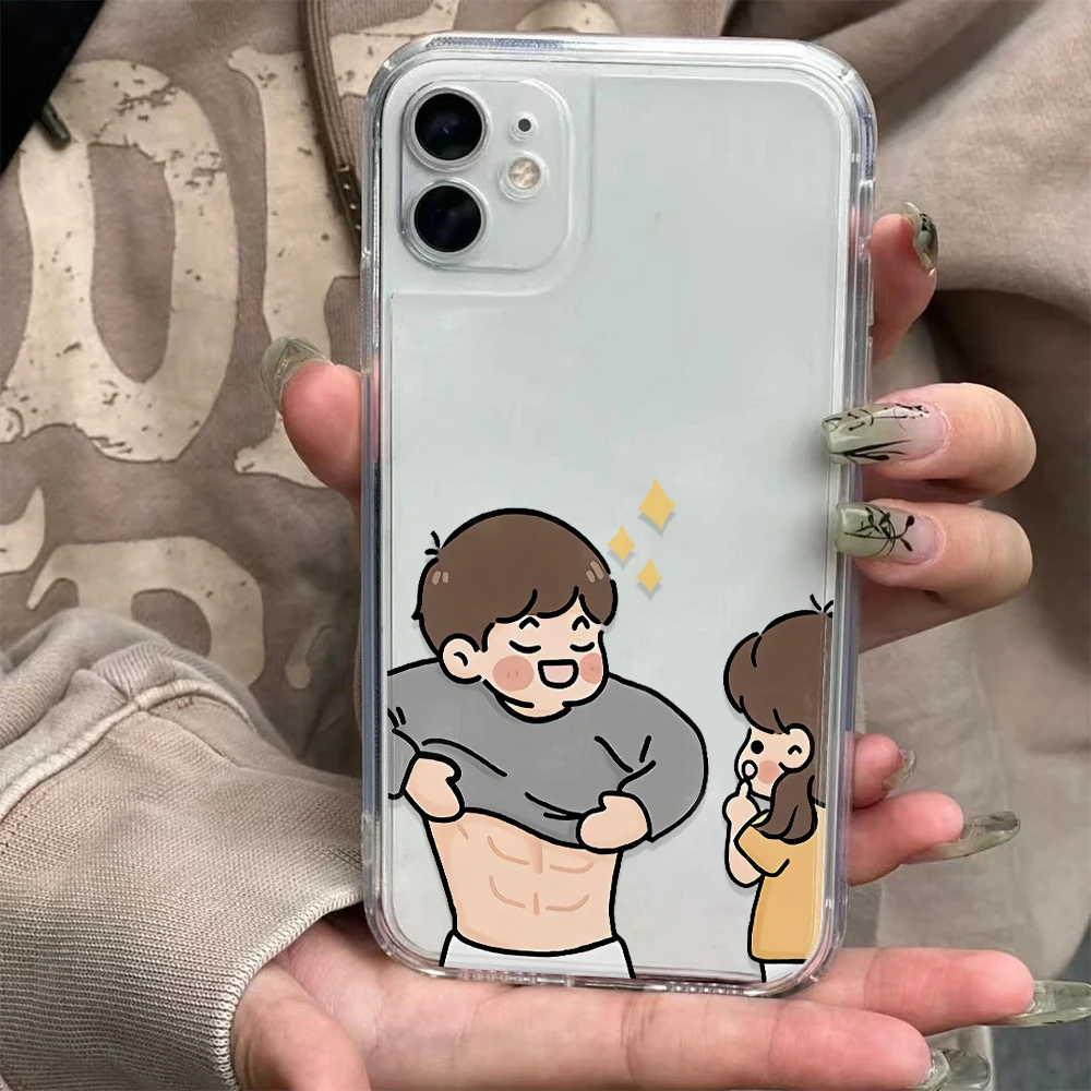 Funny Cartoon Phone Case For iPhone 14 15 PRO 16E 13 12 11 Pro XSMAX XR ...