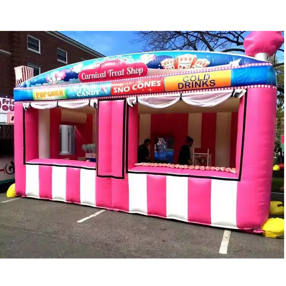 New-Pink-Inflatable-Concession-Stand-Portable-Carnival-Inflatable-Treat ...