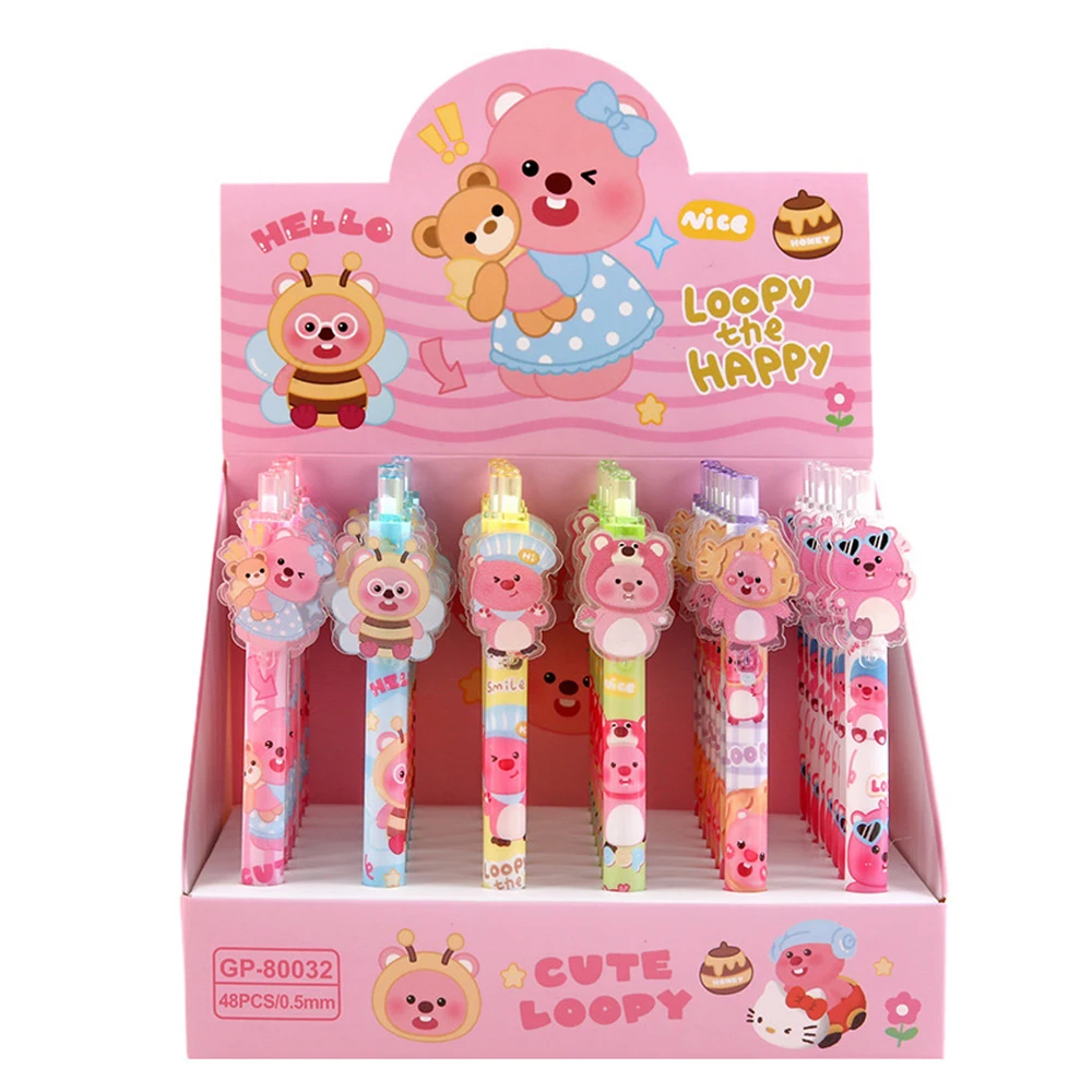 6pcs-Little-Beaver-Gel-Pens-Gel-Pen-Cute-Creative-High-Value-Press ...