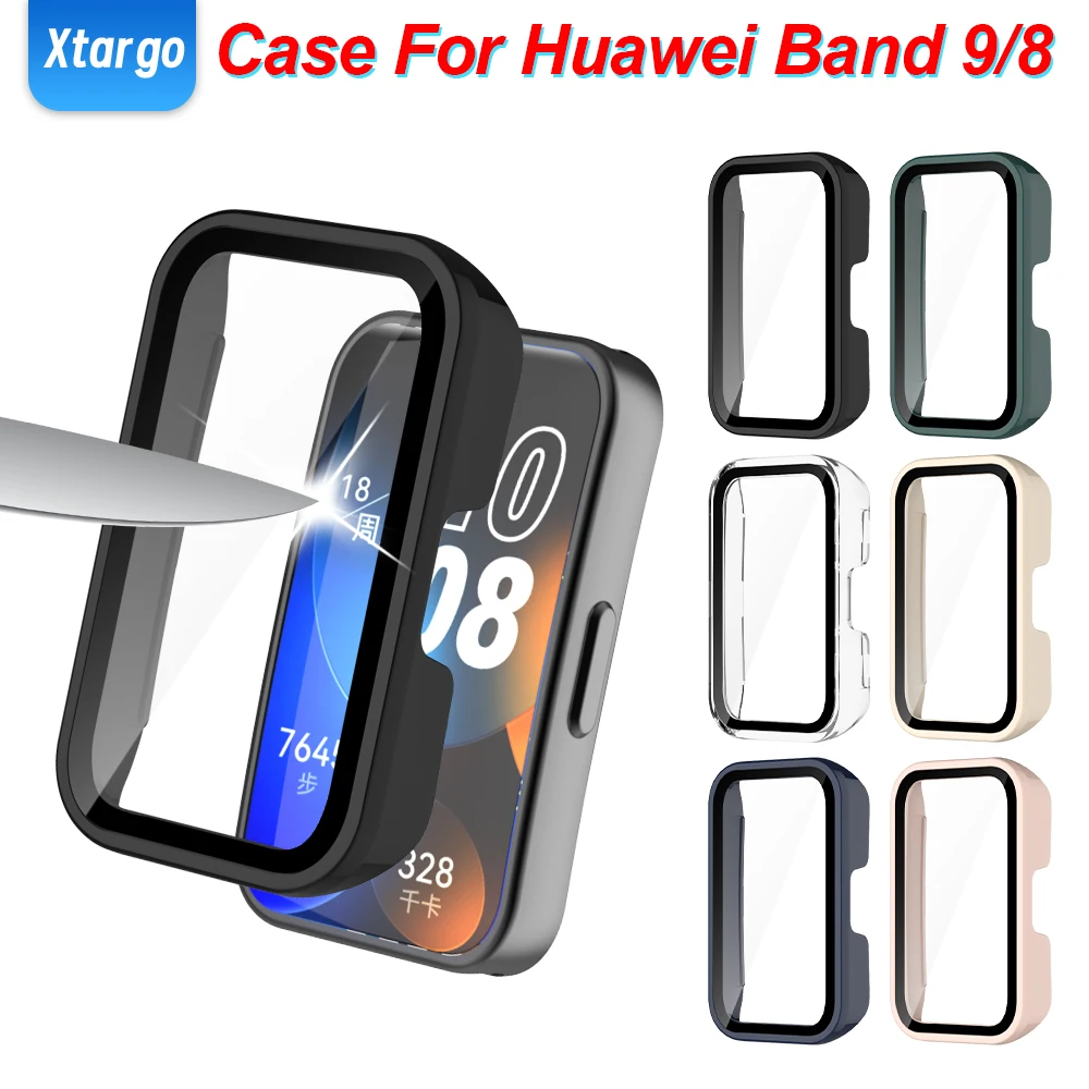 PC-Glass-For-Huawei-Band-8-9-Smartwatch-Screen-Protector-Case-All ...
