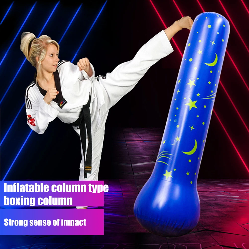 Saco de boxe de boxe inflável livre suporte tumbler muay thai ...