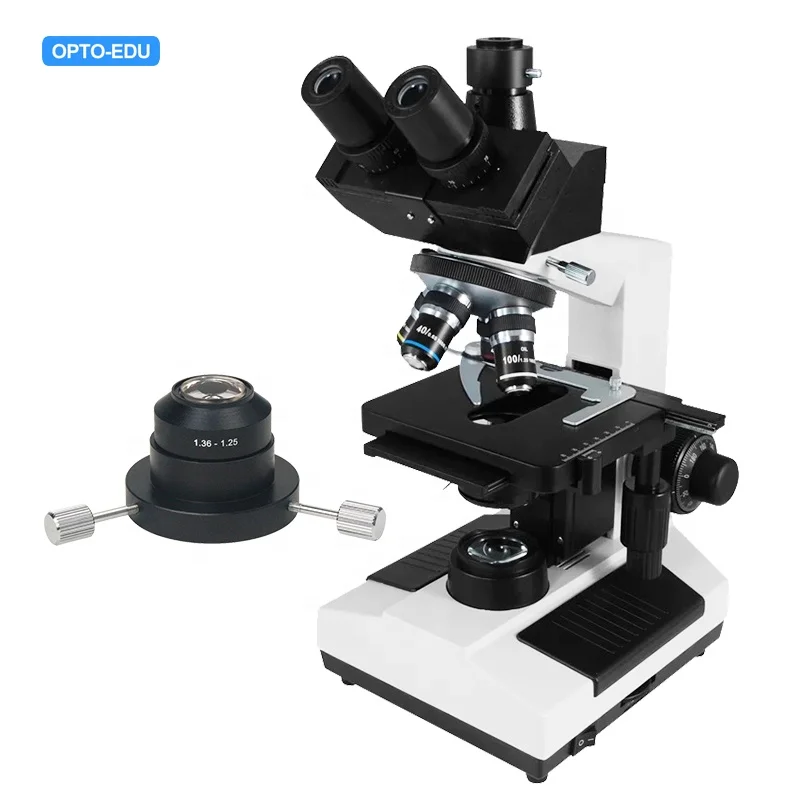 OPTO-EDU A10.1007 40-1000x Trinocular Live Blood Analysis Dark Field ...