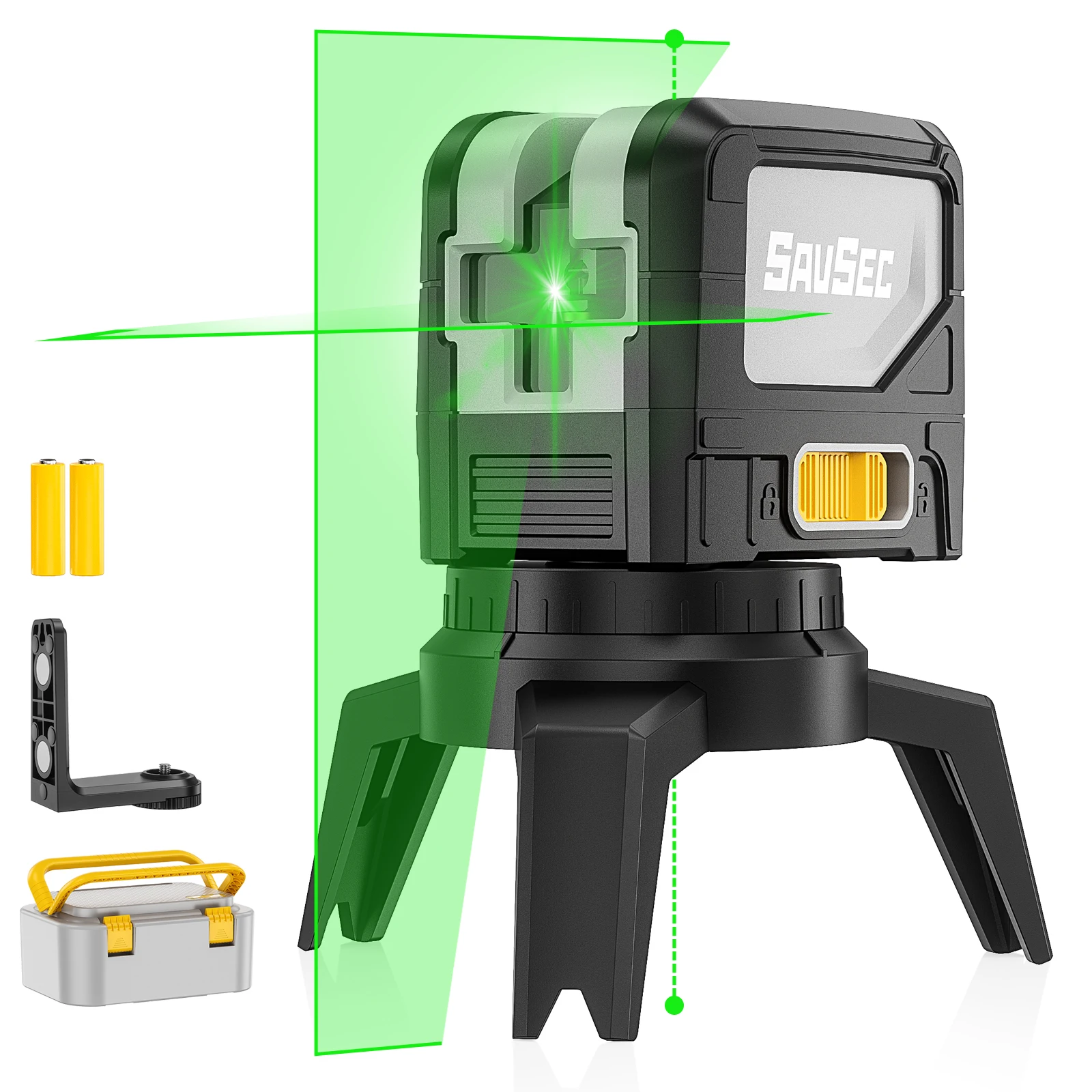 SAVSEC-2-Lines-Laser-Level-Self-levelling-Manual-Tilt-Mode-Horizontal ...