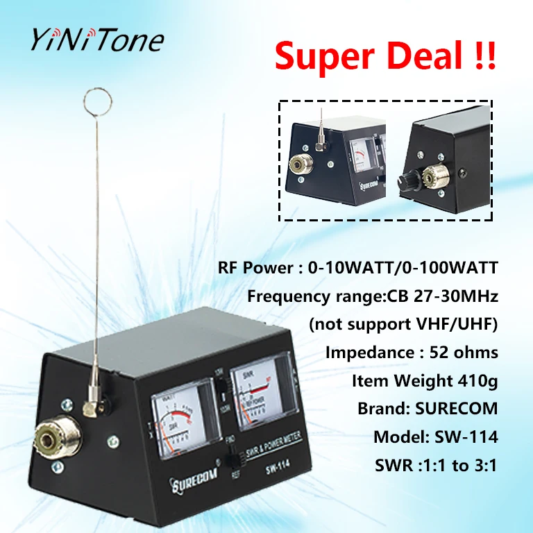SWR-RF-Strength-Test-Power-Meter-SW-114-for-Relative-Power-3-Function ...