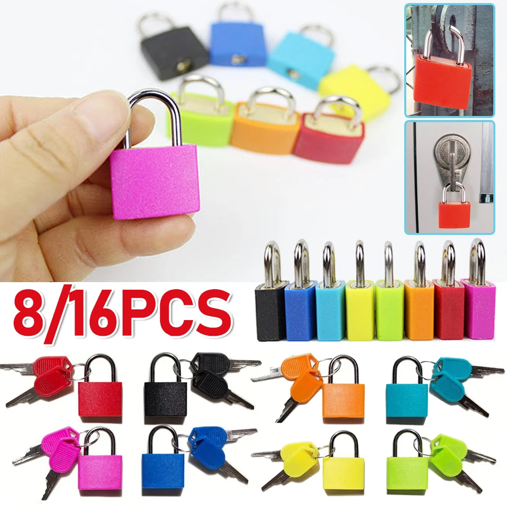 8-16PCS-Mini-Zinc-Alloy-Luggage-Padlock-for-Travels-School-Dormitory ...