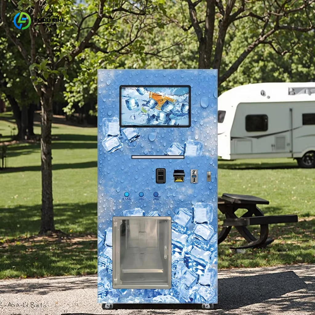 Customized Commercial Automatic Ice Maker Vending Machine Ice-making ...