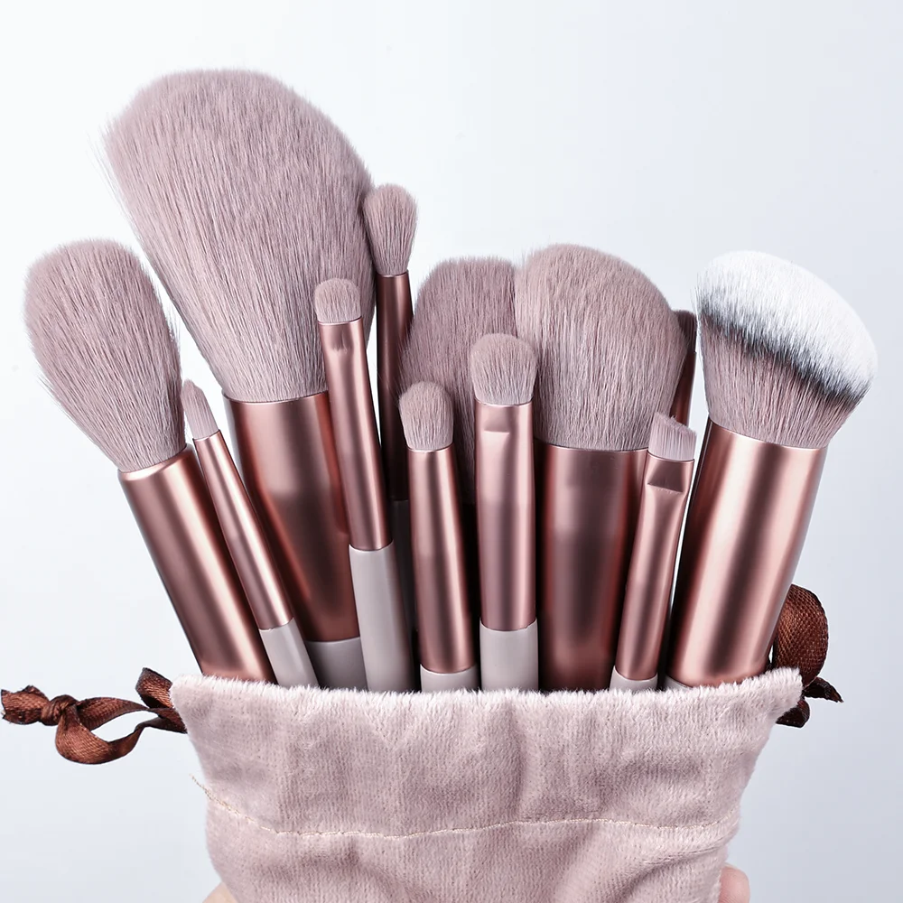 13pcs Makeup Brushes Set Eye Shadow Foundation Women Cosmetic Brush ...