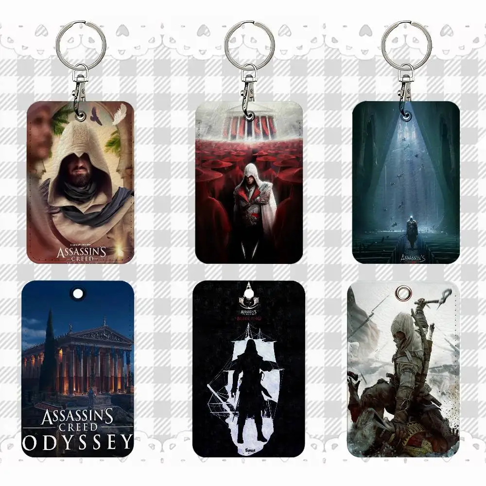 A-Assassins-Creed Game Rectangle ID Card Case Keychain Access Card Bag ...