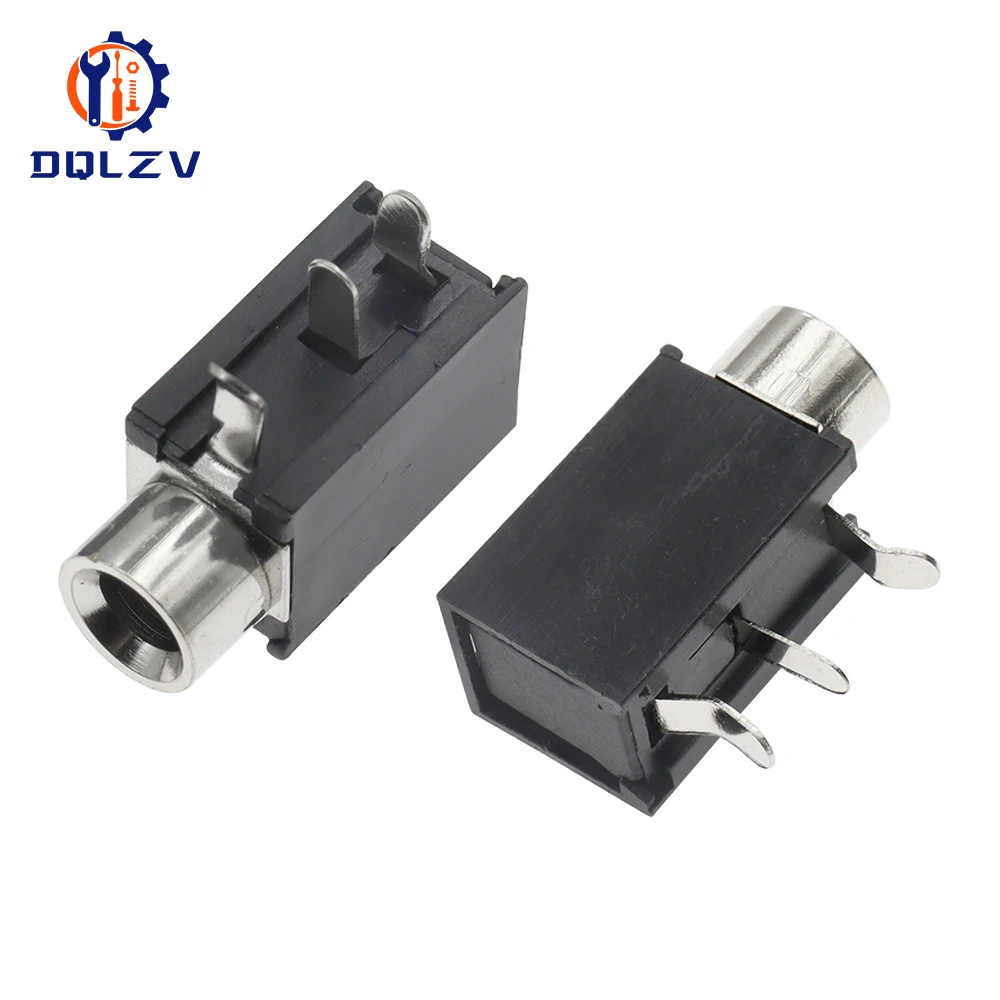 PJ-316 3.5mm Female Jack 3 Pin Connectors Audio Headphone Mono 3.5 mm ...